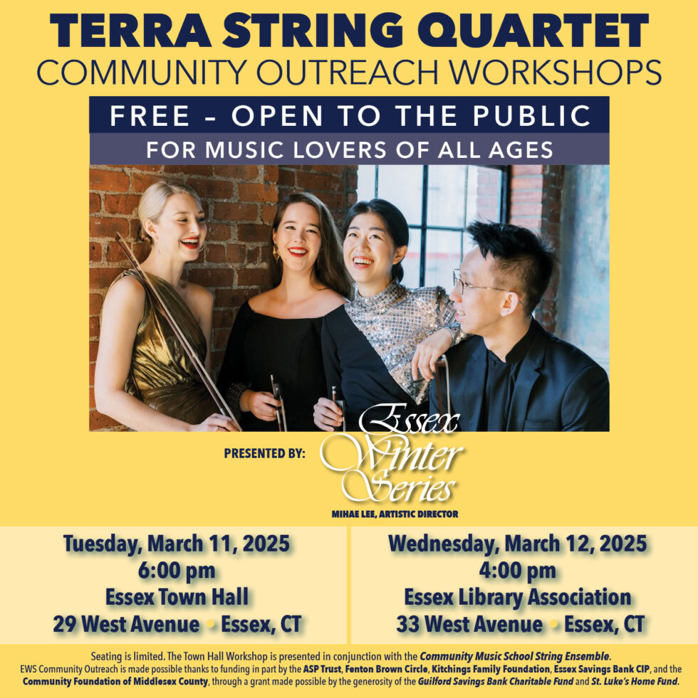 Spring 2025 Community Outreach Workshops with Terra String Quartet ...